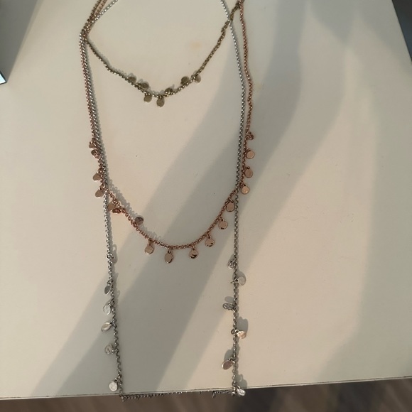 Lucky Brand | Jewelry | Lucky Brand Silver Gold And Rose Gold Long ...